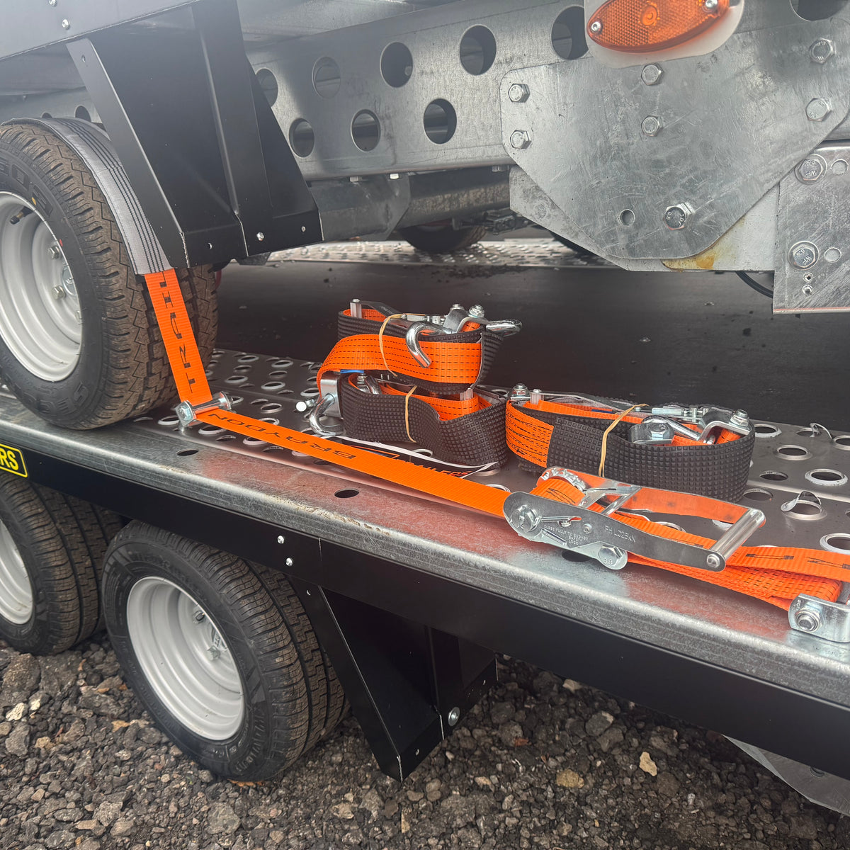 Sleeved Over Wheel Ratchet Strap With Swivel Hooks 3.5M x 50mm Straps ...